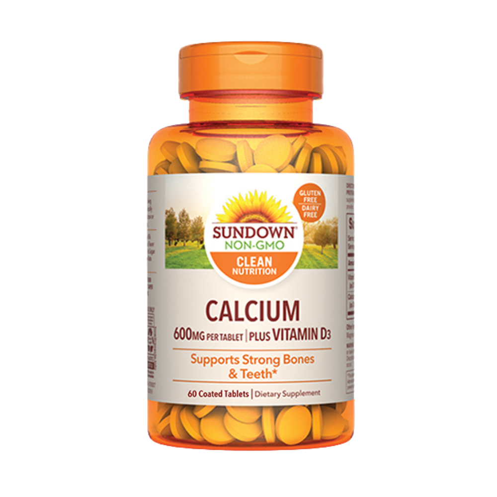 Sundown Calcium Plus Vitamin D3 600 mg 60 Tablets - Non-P Shop